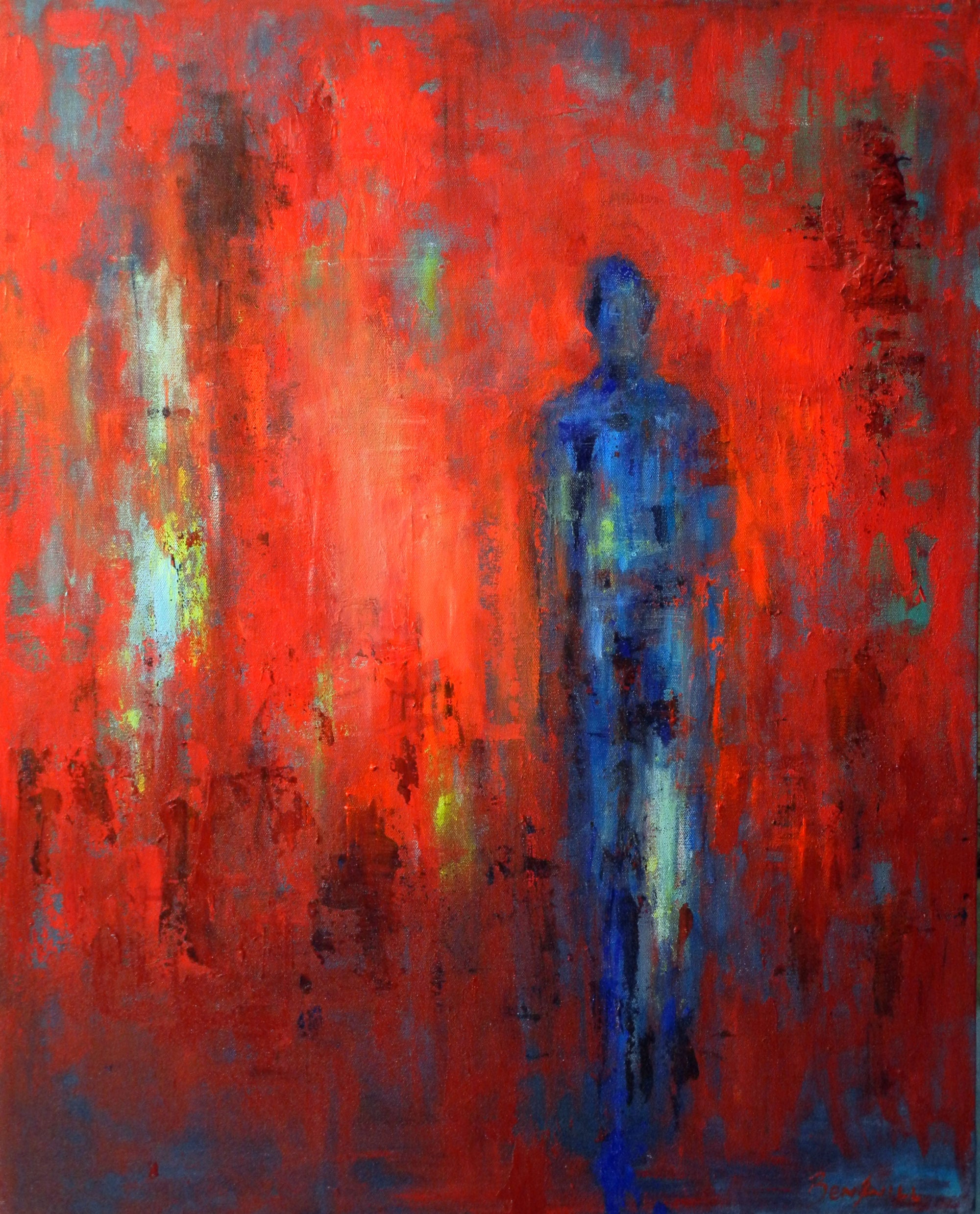 Original Painting Modern Contemporary Expressionism Cyberman BenWill ...
